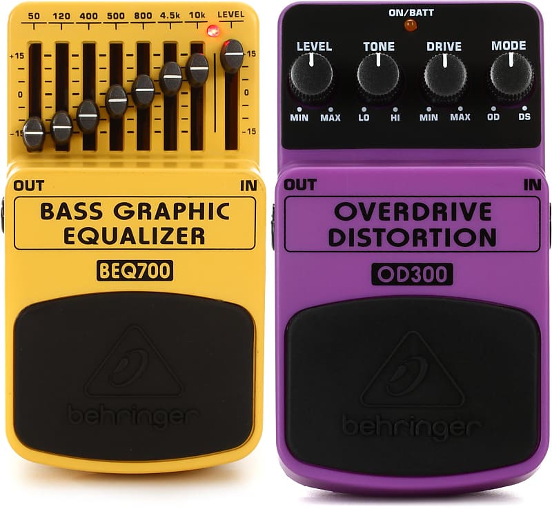 Behringer BEQ700 Bass Graphic Equalizer Pedal Bundle with | Reverb