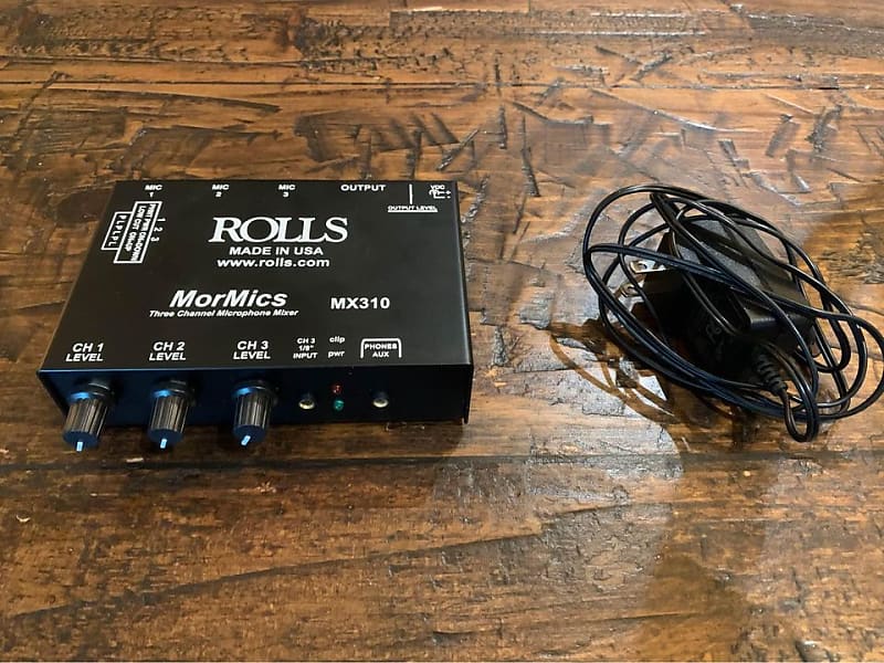 Rolls MX310 3 channel Mic Mixer/Combiner | Reverb