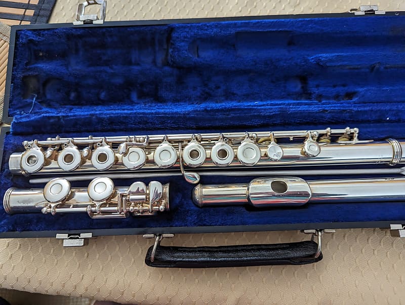 Armstrong 80S Sterling Silver Open-Hole Flute, Inline G | Reverb