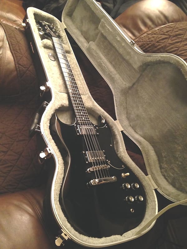 Aslin Dane Cidera SG Copy/Set Neck/Ebony Board,Black,Free Set | Reverb