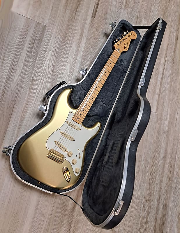 2012 Fender Aztec Gold MIM Strat w/ Gilmour Mod (1 of a Kind) | Reverb
