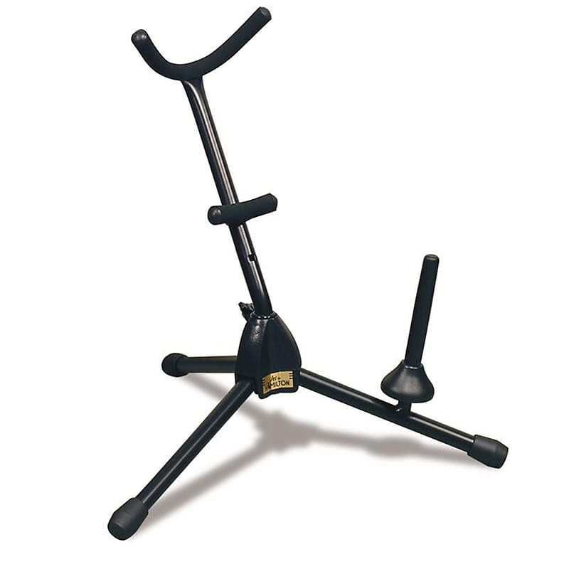 Hamilton International Style Saxophone Stand with Flute Peg | Reverb