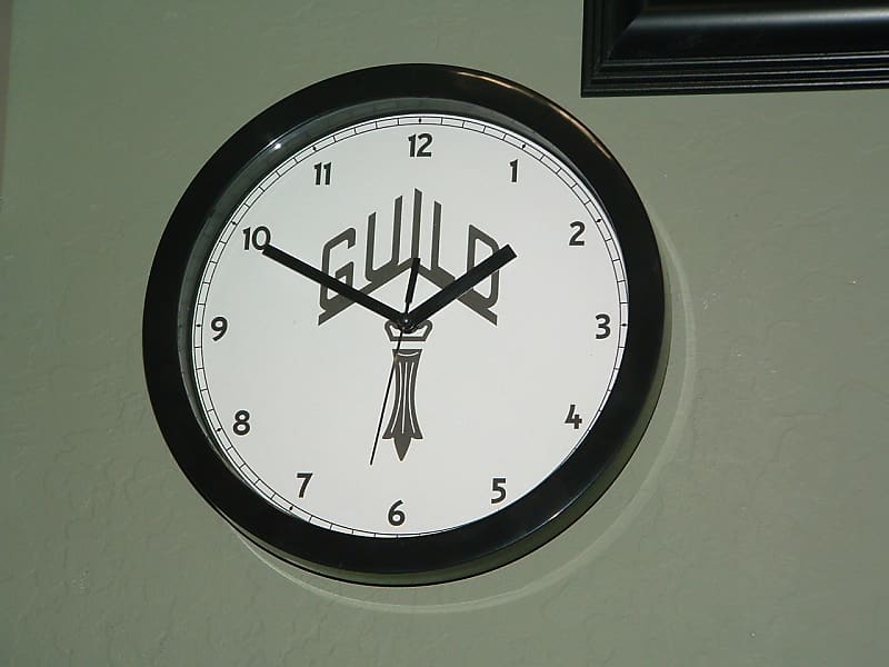 Guild studio wall clock Black | Reverb