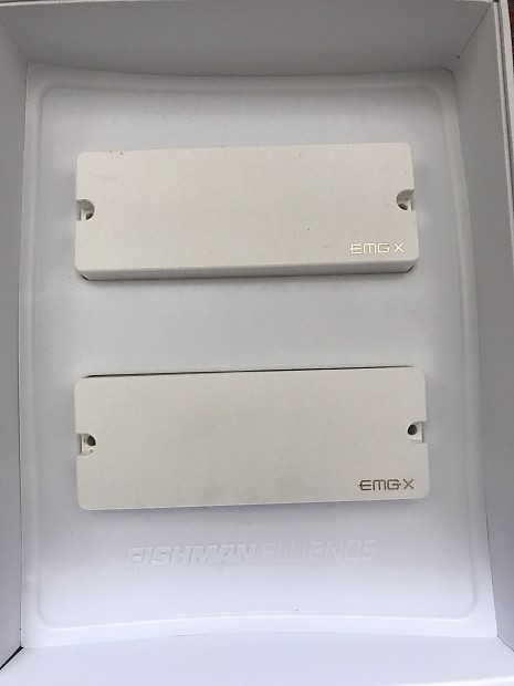 EMG 808x White Set of 2 Eight String Electric Guitar Pickups | Reverb