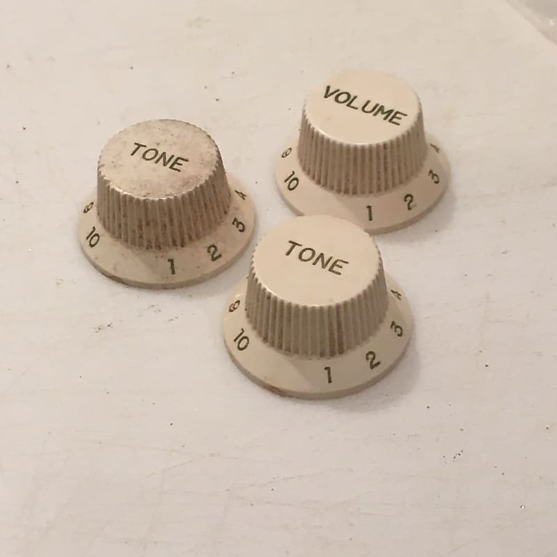 Vintage 1983 Fender Japan Squier Strat MIJ Stratocaster Knobs | Reverb