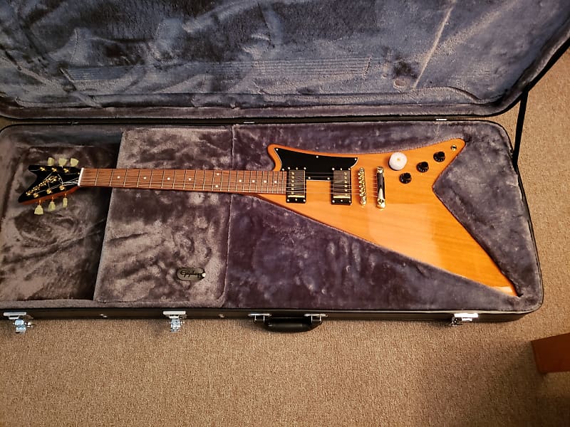 Epiphone Moderne 2018 Antique Natural with case, free ship | Reverb