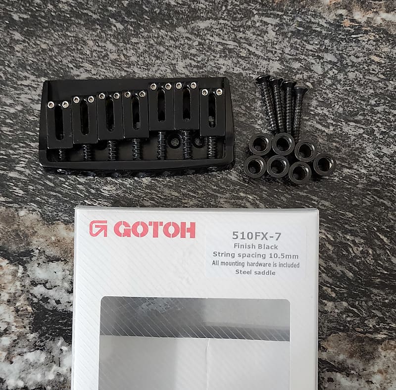 Gotoh 510FX 7 String Bridge - Black | Reverb