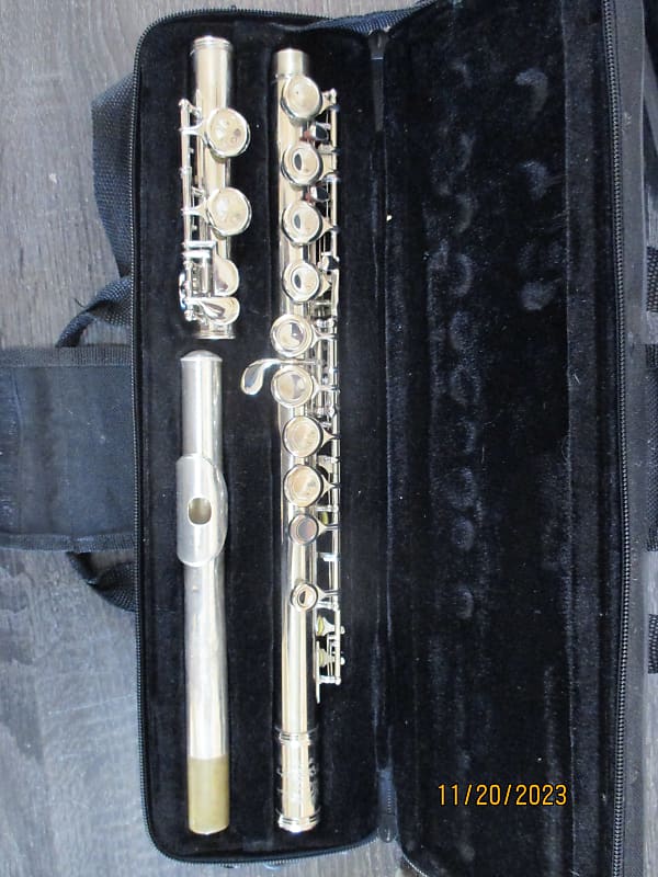 Silver Flute, with case | Reverb