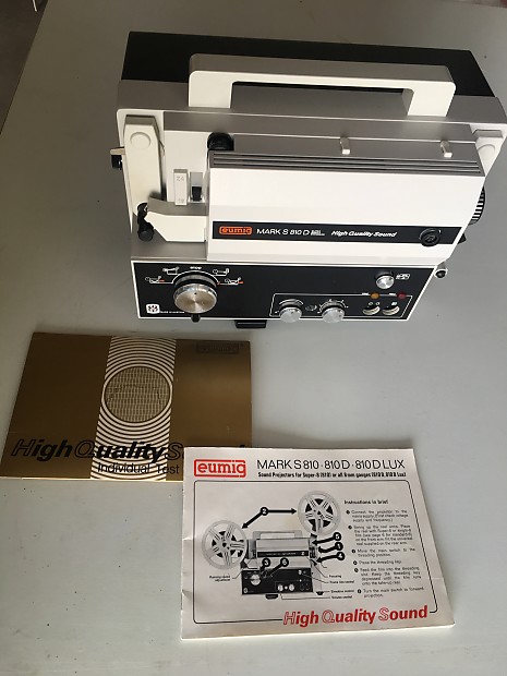 Eumig Mark S 810D 8mm Projector 80's White | Reverb