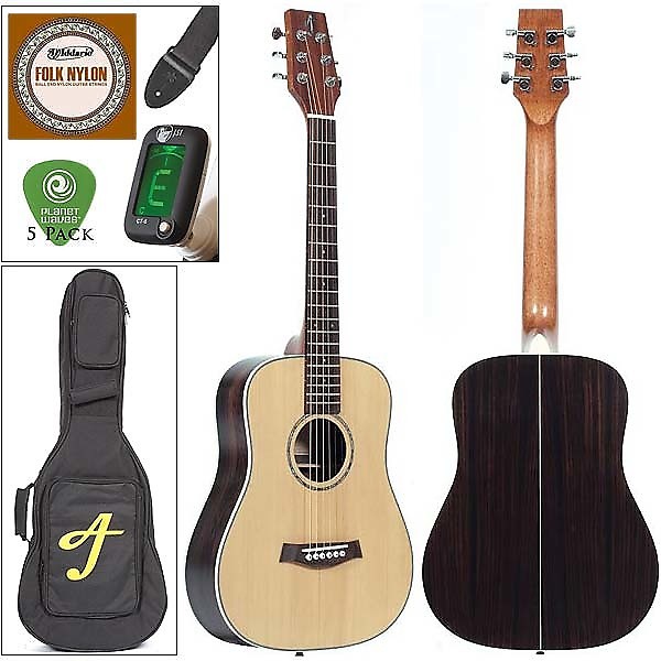 AJ Guitars AJ300 1/2 Size Nylon String Solid Spruce Top | Reverb