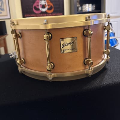 Cadeson Royal Custom Snare Drum with Gold Hardware | Reverb