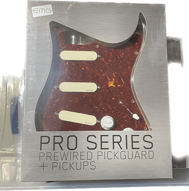 EMG DG20 DAVID GILMOUR IVORY SA SET ON TORTOISE PICKGUARD | Reverb