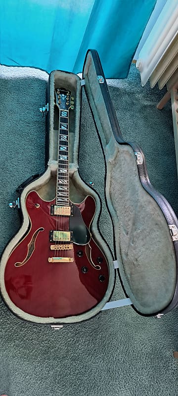 Washburn HB35-WRK Hollowbody Wine Red | Reverb
