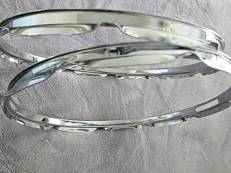 Ludwig Snare hoops rims 70s - Chrome | Reverb