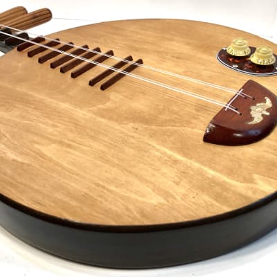 Vintage Chinese Electrified Moon Lute circuitbent electric | Reverb