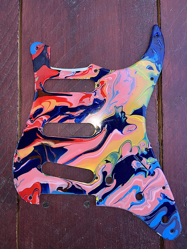 Fender Stratocaster Custom painted pickguard | Reverb