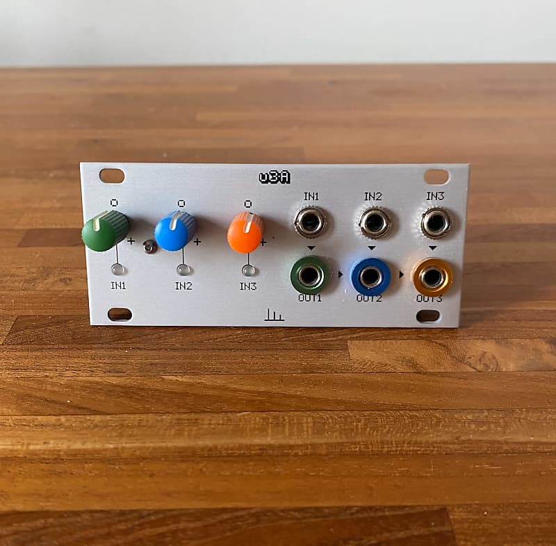 Transient Modules U3A Eurorack 1U Triple Attenuverter Module | Reverb