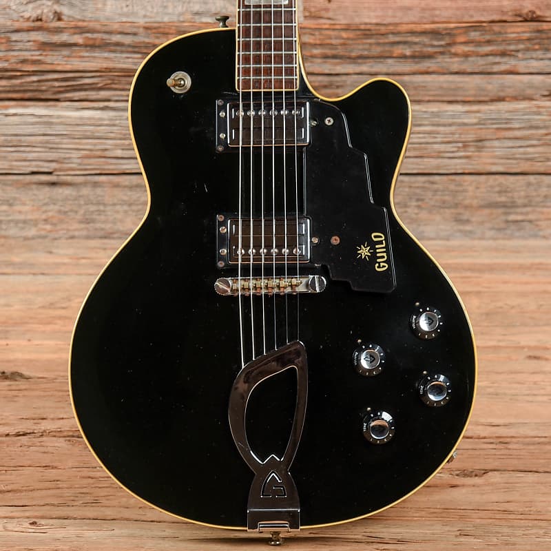 Guild M75 Bluesbird Black 1972 | Reverb