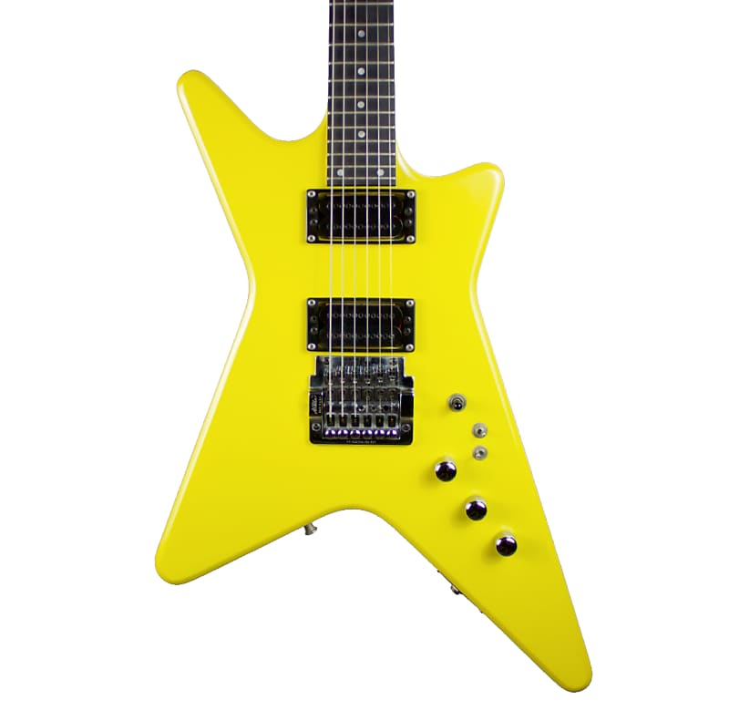 Carvin V220 Neck-Thru 1980's - Yellow Electric Guitar | Reverb