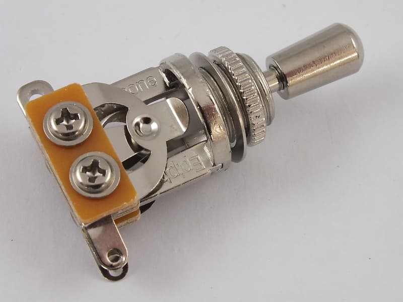 3 Way Chrome Toggle Switch with Nickel Metal Tip for | Reverb UK