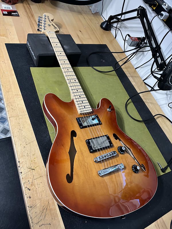 *Heavily Upgraded* Squier Affinity Series Starcaster Deluxe | Reverb