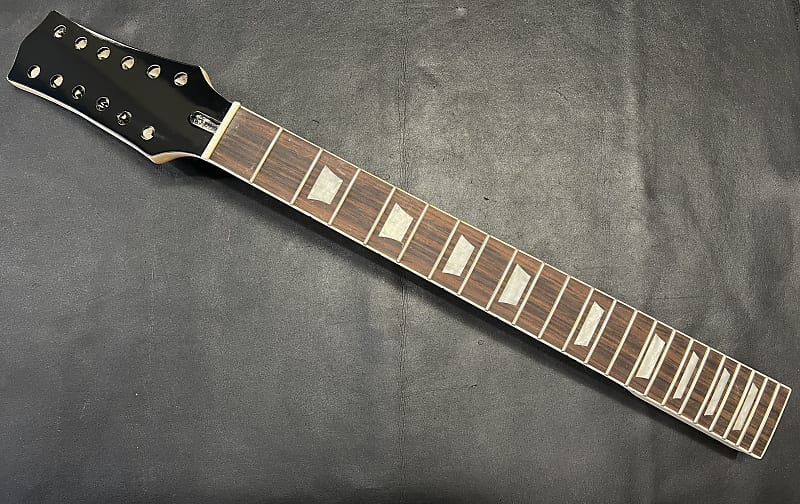 Unbranded 12- string Bolt on neck tilt back Black painted | Reverb