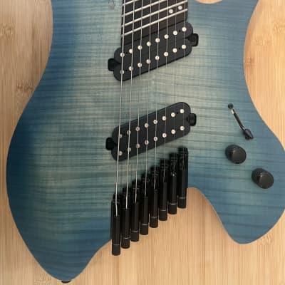 Agile Geodesic Multiscale 8 String 2019ish - Blue flame top | Reverb