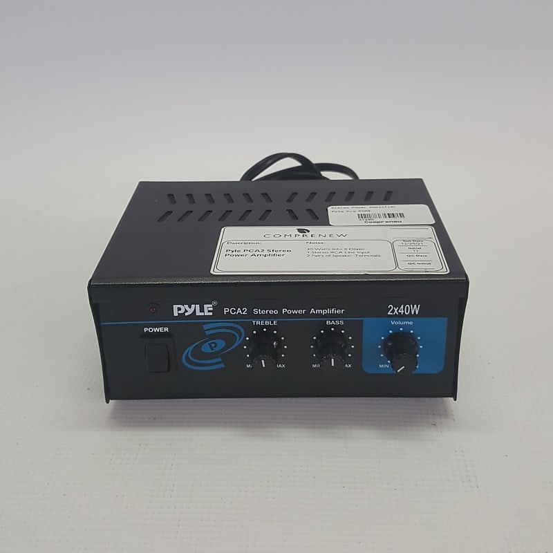 Pyle PCA2 Mini Stereo Power Amplifier 2 x 40WPC | Reverb
