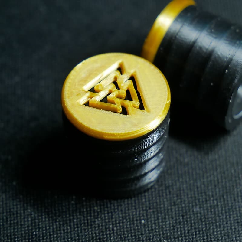 Opus Guitar Knobs - Golden Valknut Symbol | Reverb UK