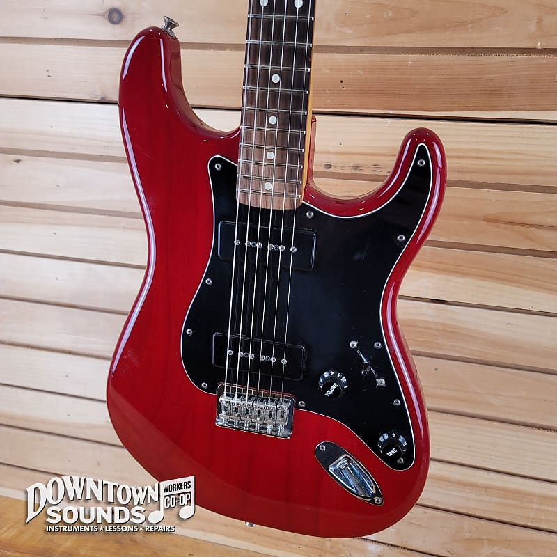Fender Noventa Stratocaster - Two P90s, 7lbs 4oz - Crimson | Reverb