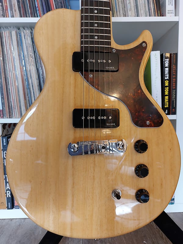 Hamer Monaco Korina electric guitar P90 2020 - Natural | Reverb