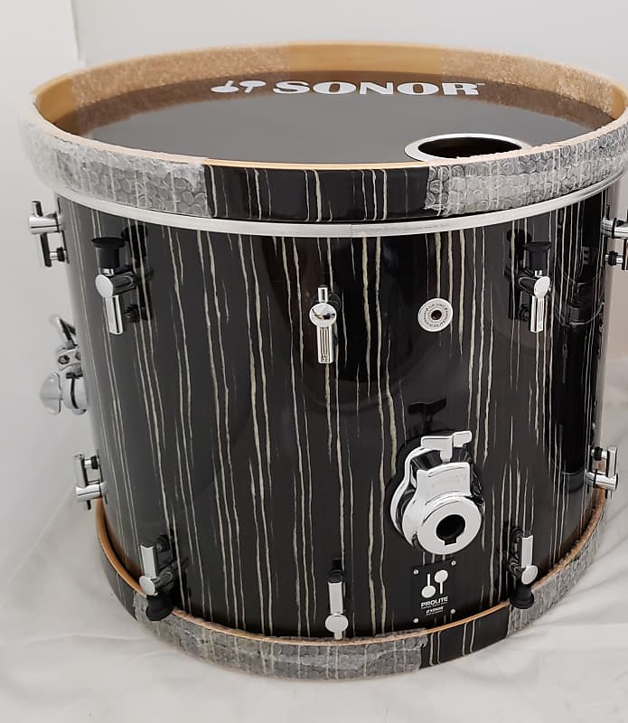 Sonor Prolite Series 22x17 Bass Drum WM--Ebony White Stripe | Reverb