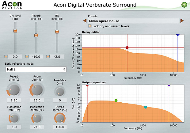 Acon Digital Verberate Surround Algorithmic Surround Reverb | Reverb