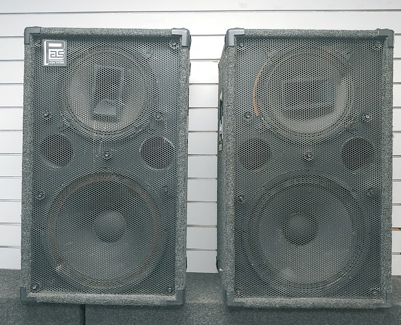 Pair of 3-Way PAS Speakers 15 12 and Horn - Local Pick Up | Reverb