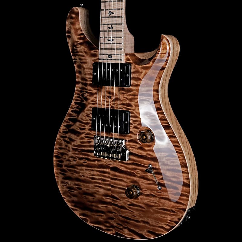PRS Wood Library Custom 24 Quilt 10 Top Swamp Ash Back | Reverb