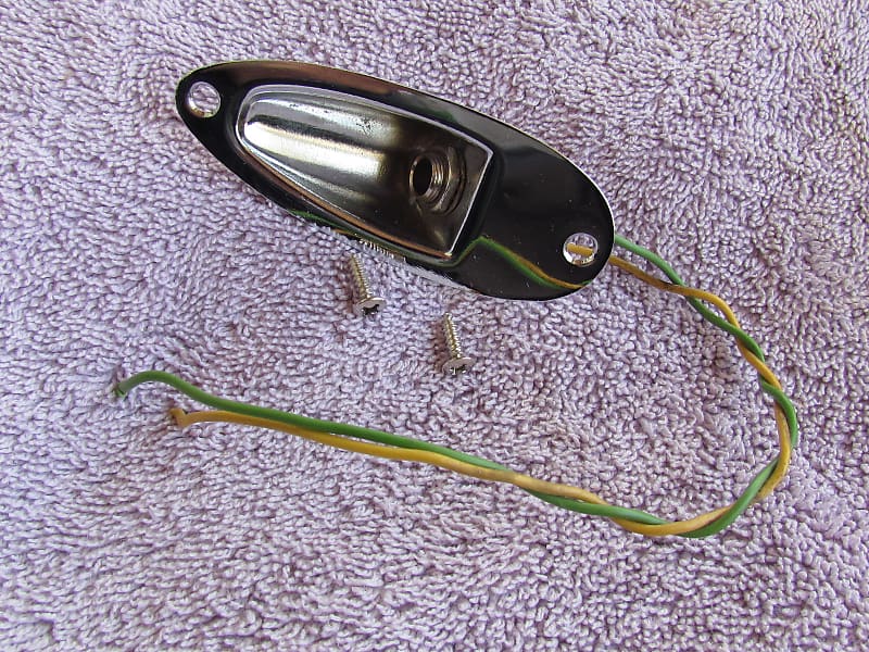 Fender Stratocaster Input Jack Plate For MIM Fender | Reverb