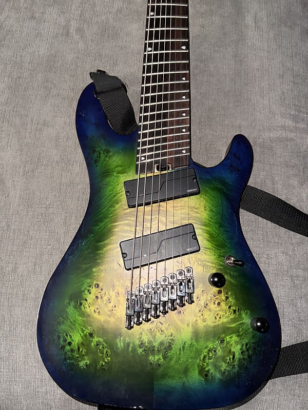 Cort 8 string multiscale with fishmans and battery pack! | Reverb