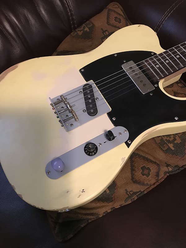 Partscaster Relic Telecaster Relic yellow | Reverb