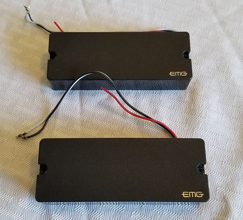 EMG-40DC Dual Coil 5-String Active Bass Pickup Set (Black) | Reverb