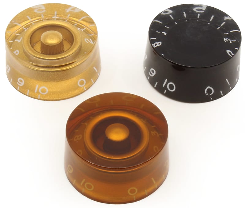 Knob - Speed, Gibson Style see-through / Amber | Reverb