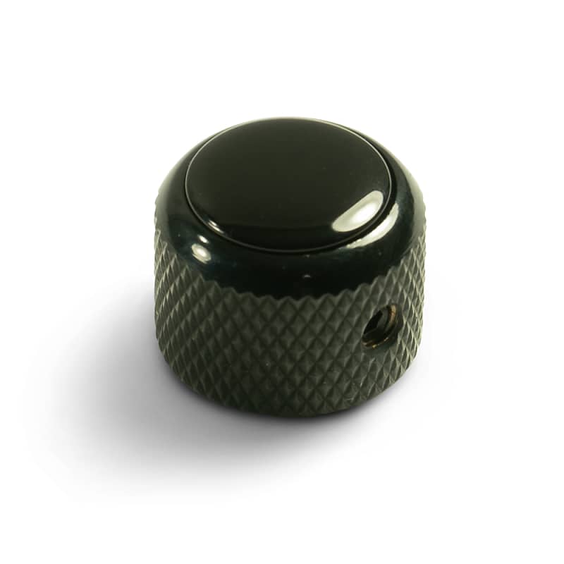 Q-Parts Knobs With Black Inlay - Dome Black | Reverb