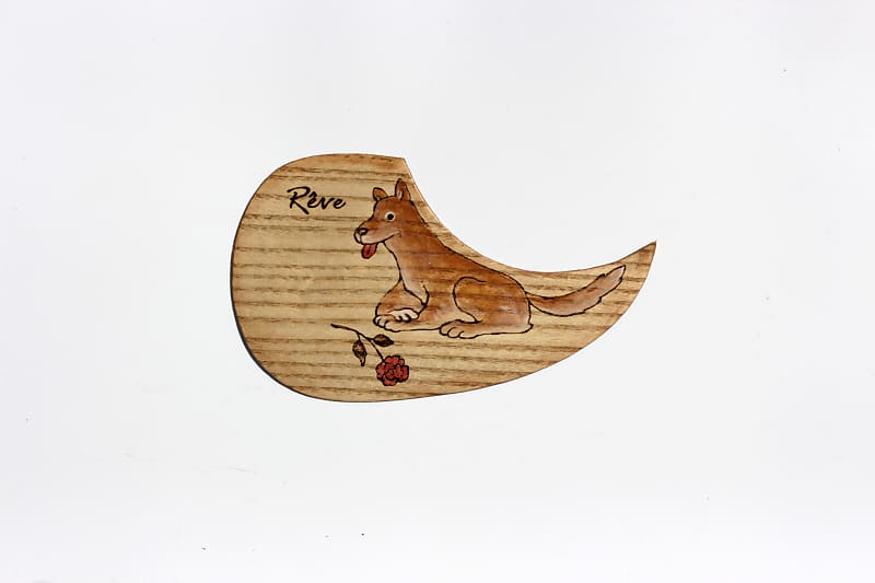 burnyblack guitar wooden pickguard - jindo dog ash wood | Reverb UK