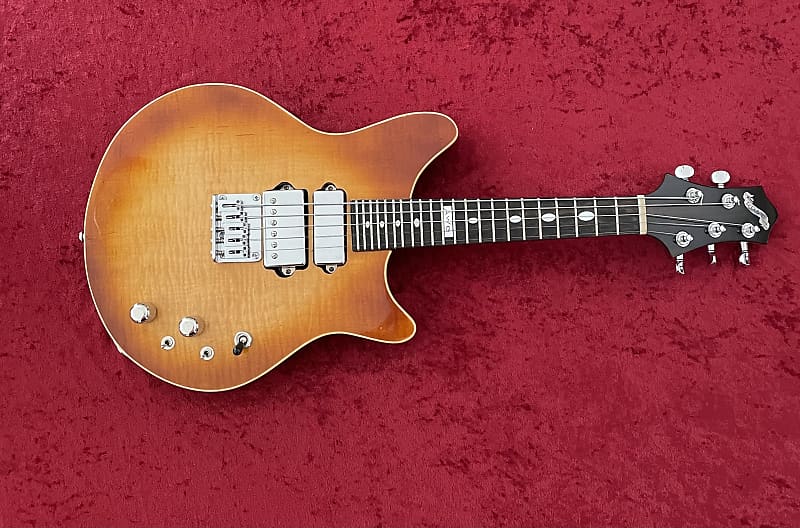 Rono 5 String Electric Mandolin Flame Maple | Reverb