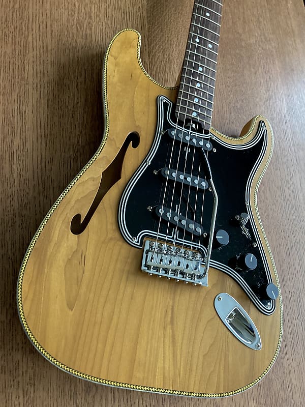 Strat Semi-hollow Hound Dog Jack Custom semi maple on alder | Reverb