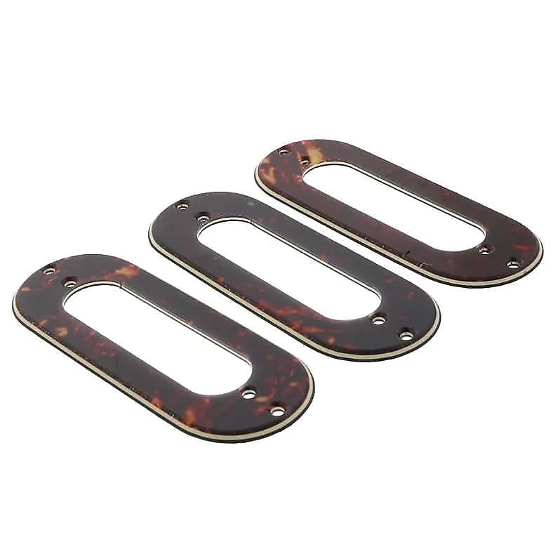 Tortoise Shell Guitar Single Coil Pickups Rings | Reverb