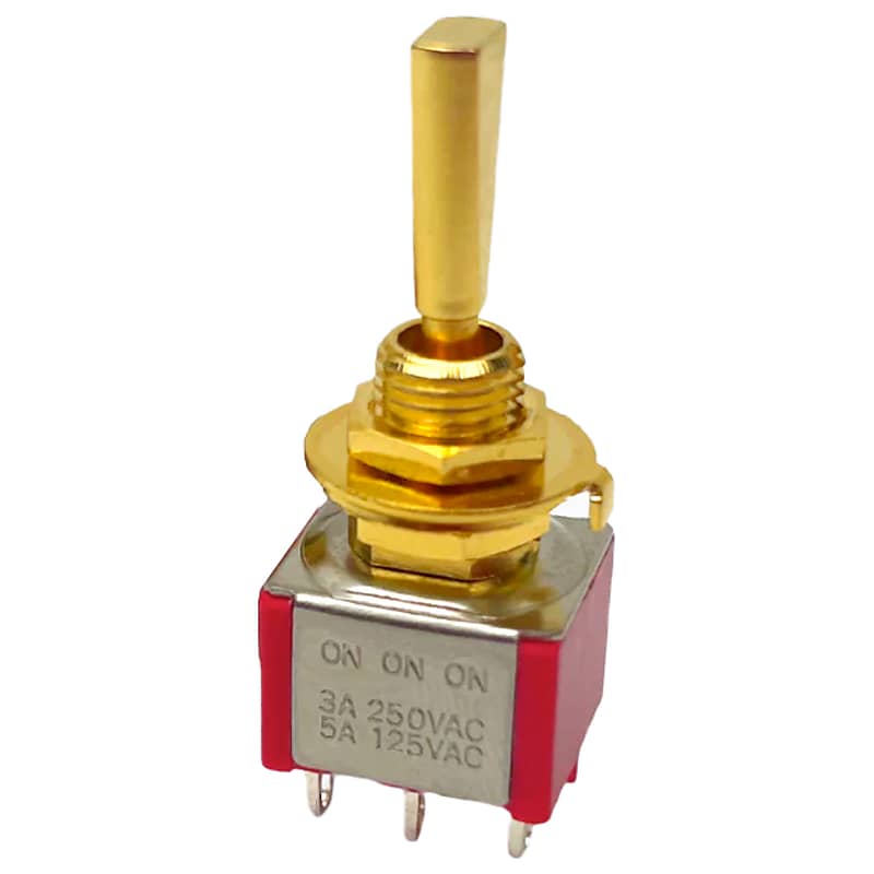 NEW (1) On-On-On Mini Switch DPDT 3-way Bass or Guitar - Made | Reverb