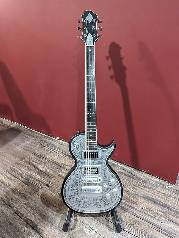 Zemaitis MFG-101 BK 2014 - black satin metal front | Reverb