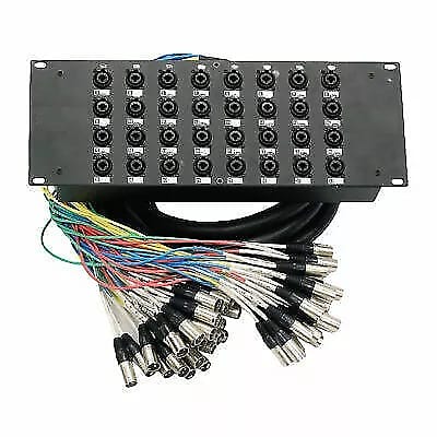 Rack Mount 32 Channel XLR TRS Combo Splitter Snake Cable - 5' | Reverb