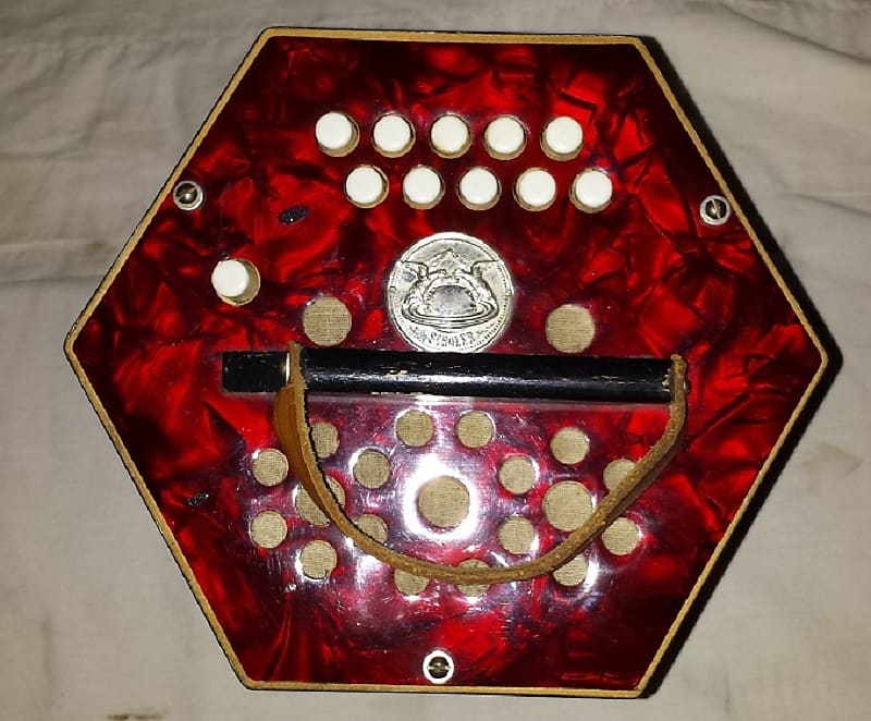Rare Vintage 1949 Scholer Anglo 21 Button Concertina 1St Year | Reverb