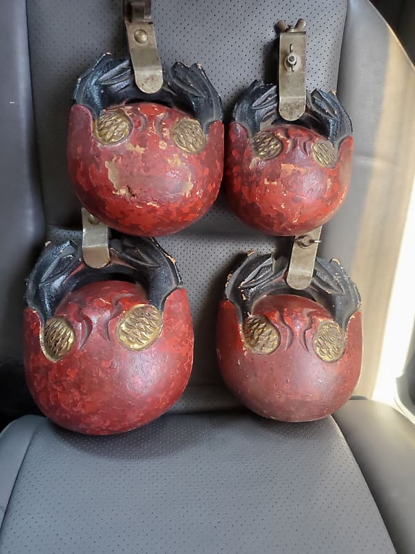 Leedy/ Ludwig Vintage Temple Blocks 1920s Wood With Original | Reverb